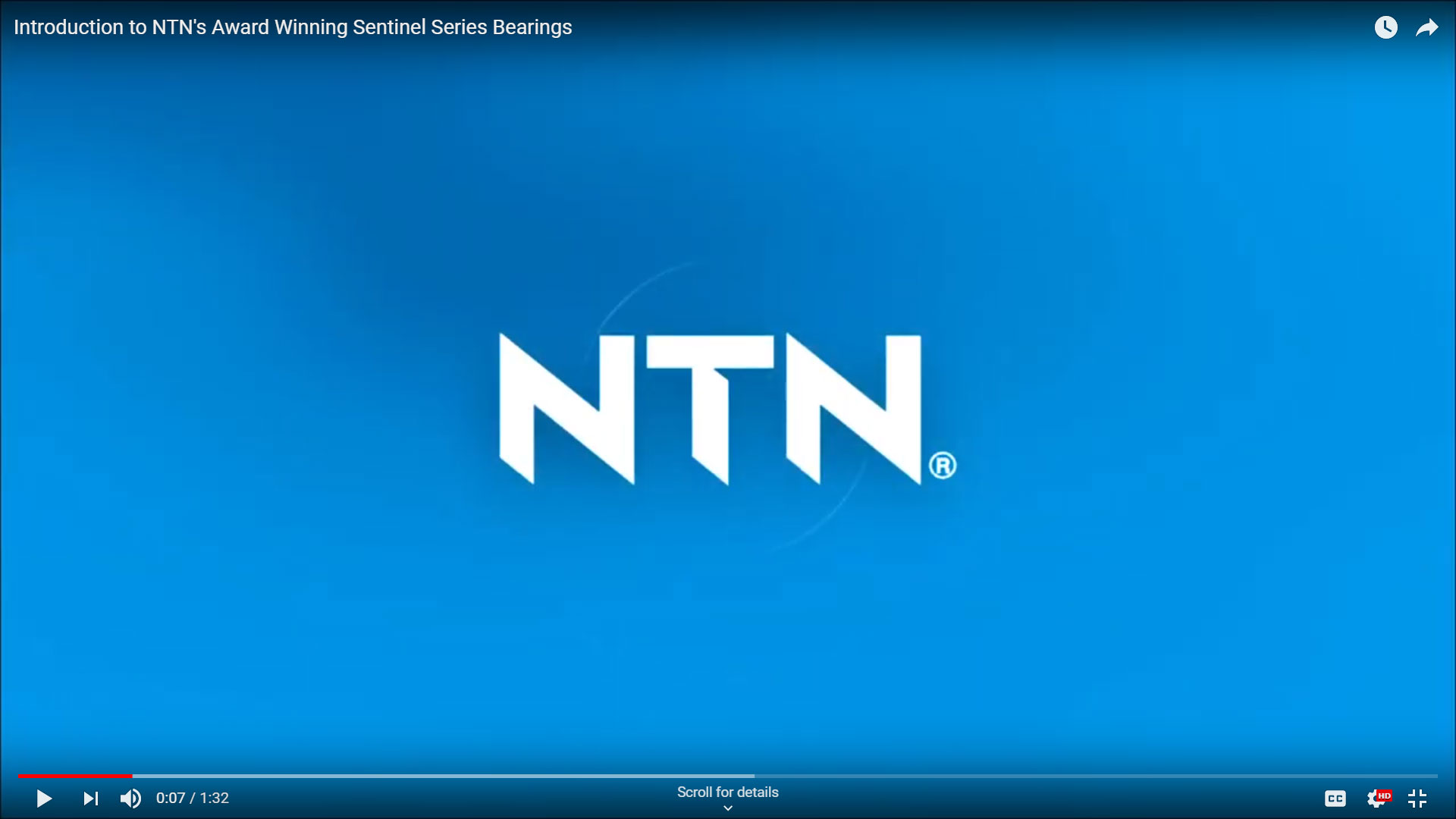 Introduction to NTN's Award Winning Sentinel Series Bearings | NTN Americas