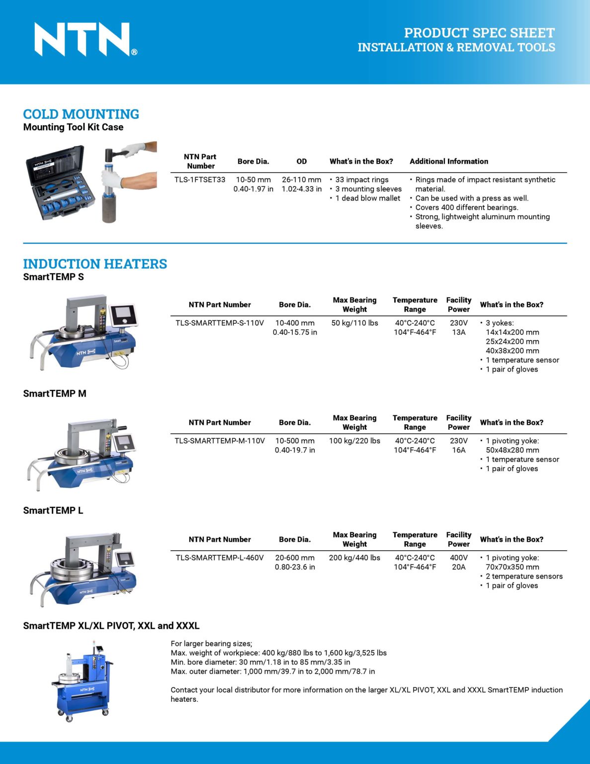 NTN Americas | Installation and Removal Bearing Tools