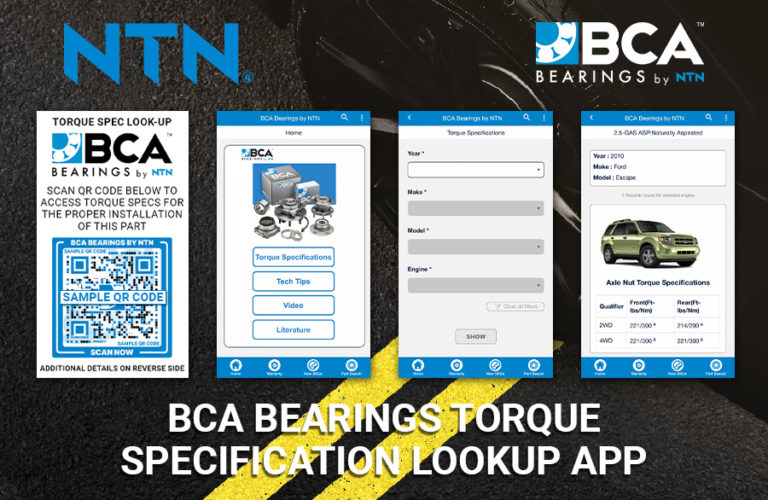 NTN Americas | BCA Bearings Launches Torque Specification Lookup App